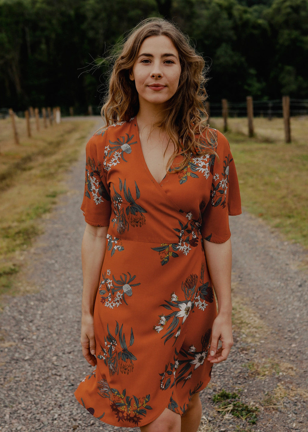 Wilder Wrap Dress Native Floral – TALI and TASI